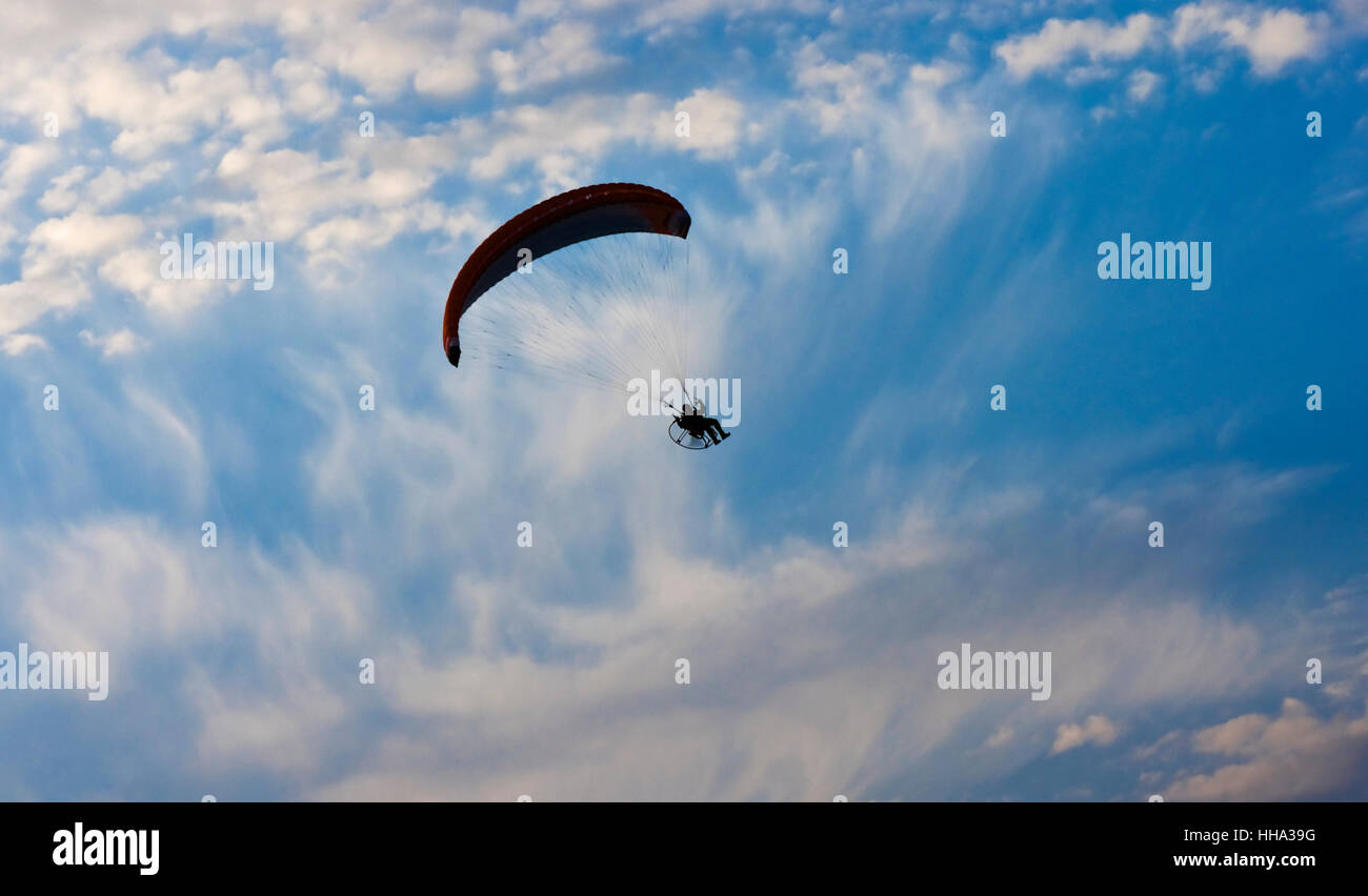 flight, cloud, cloudy, rotor, glider, clouds, blue, space, flight ...
