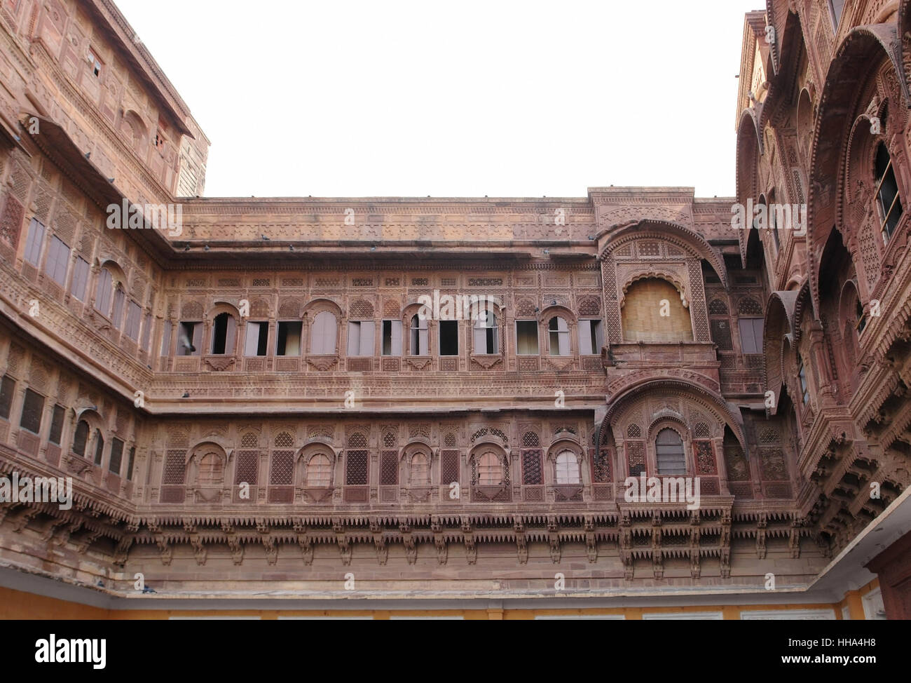 detail of the Mehrangarh Fort located in Jodhpur City in Rajasthan ...