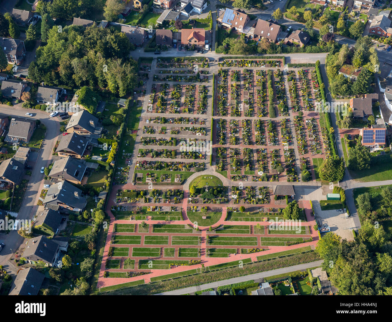 Catholic cemetery processional, Schermbeck, Ruhr area, North Rhine ...