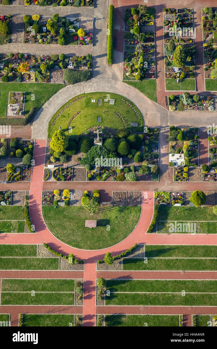 Catholic cemetery processional, Schermbeck, Ruhr area, North Rhine ...