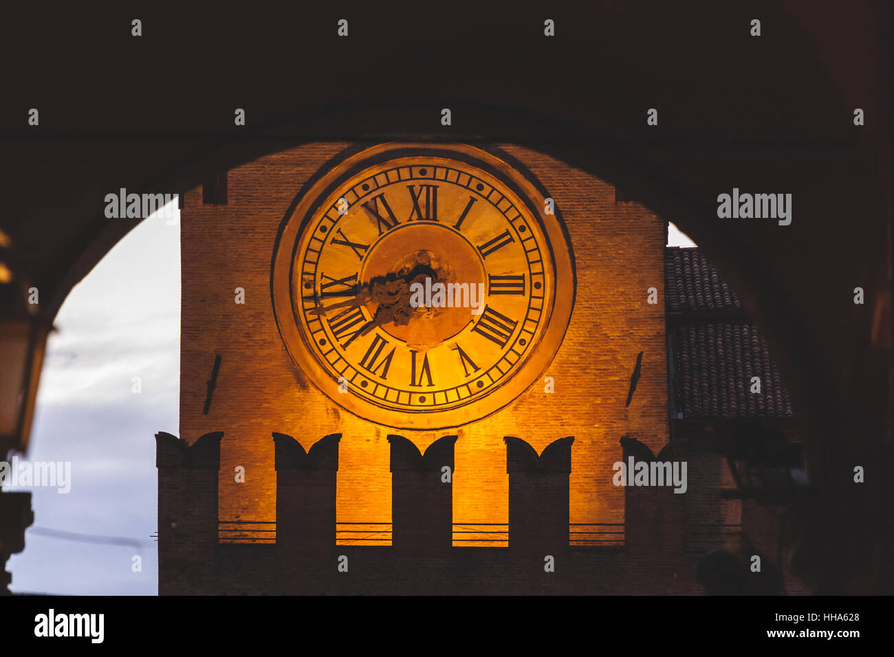 Clock tower and city wall High Resolution Stock Photography and Images ...