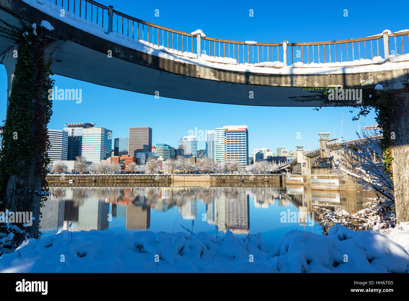 Portland convention center view hi-res stock photography and images - Alamy