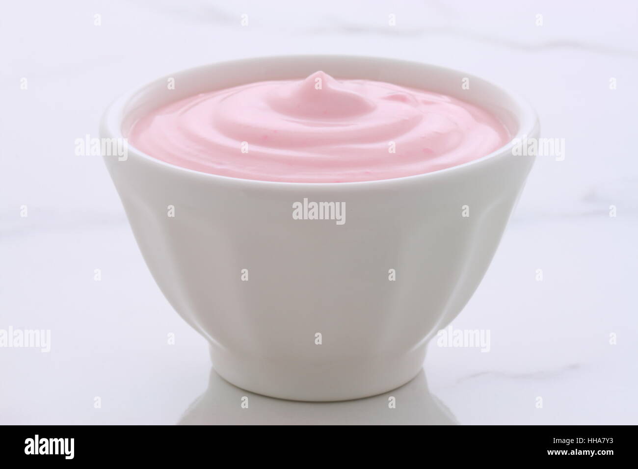 Delicious slow churned Greek strawberry yogurt, with lots of fruit and ...