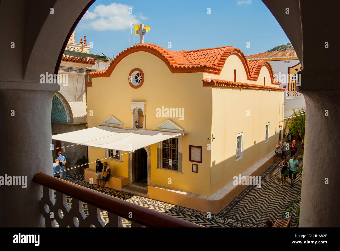 The church of monastery of the Archangel Michael Panormitis on the ...