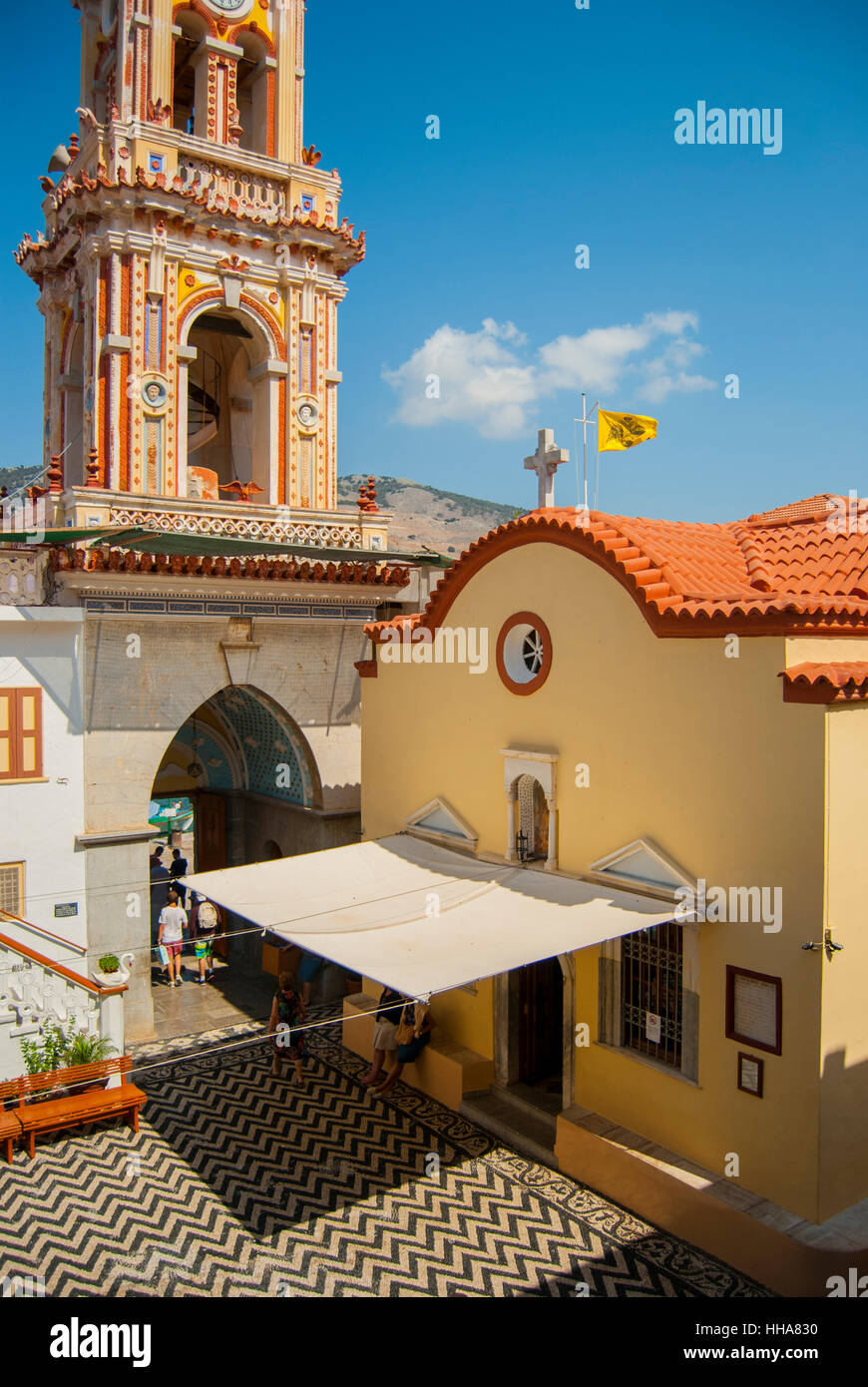 The church of monastery of the Archangel Michael Panormitis on the ...
