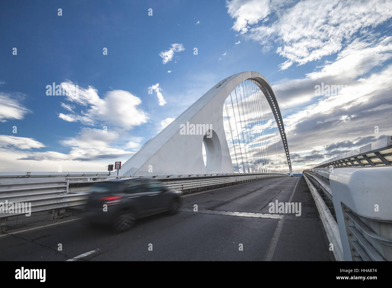 Santiago Calatrava Bridges, Reggio Emilia, Italy Stock Photo - Alamy