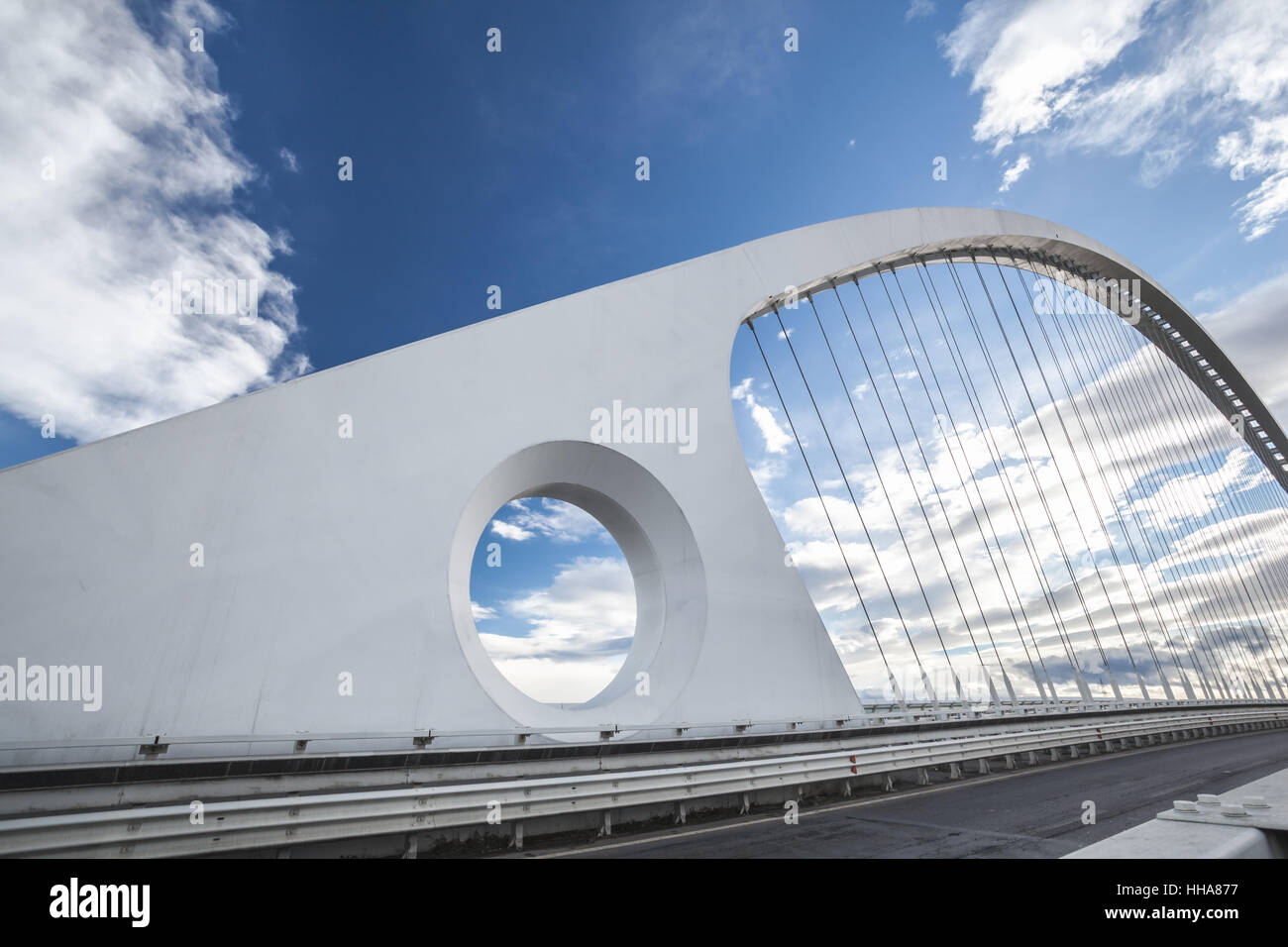 Santiago Calatrava Bridges, Reggio Emilia, Italy Stock Photo - Alamy