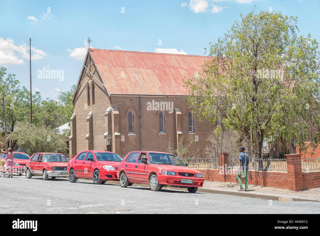 JAGERSFONTEIN, SOUTH AFRICA - DECEMBER 31, 2016: An historic old church ...