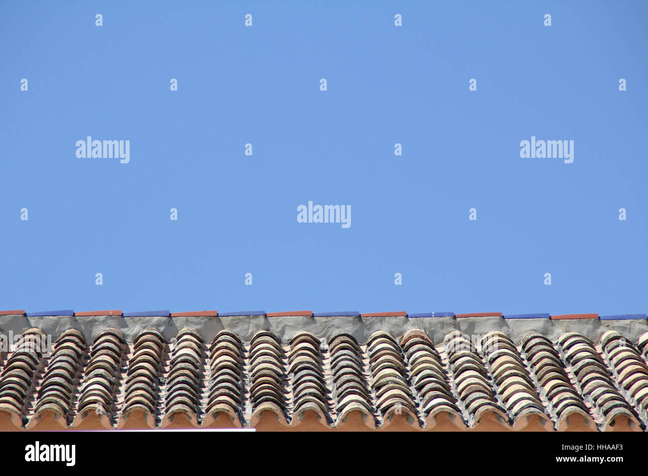 spanish house roof Stock Photo - Alamy