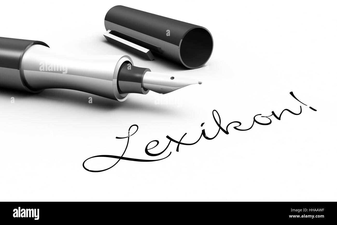 lexicon - pen concept Stock Photo - Alamy