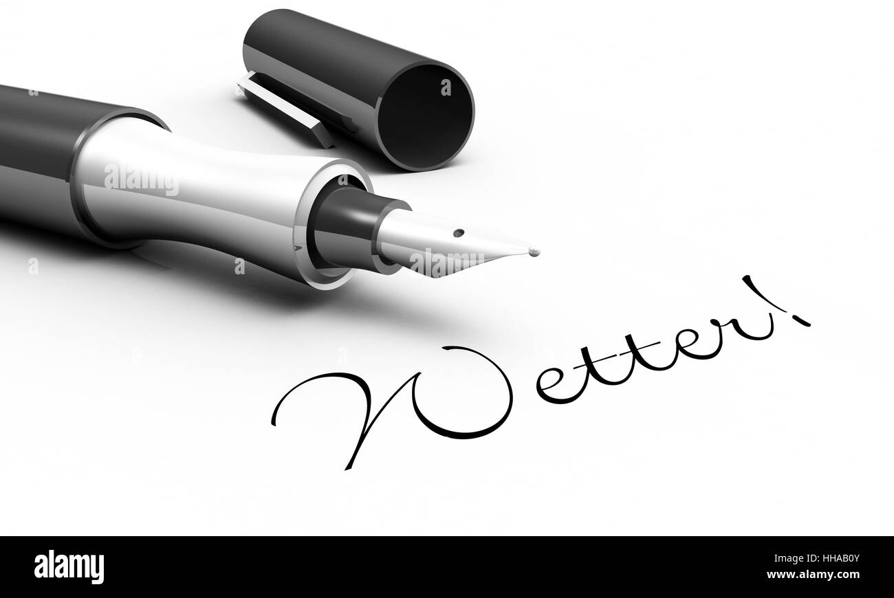 weather! - pen concept Stock Photo - Alamy