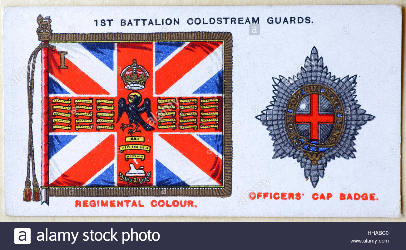 1st battalion coldstream guards flag hi-res stock photography and ...