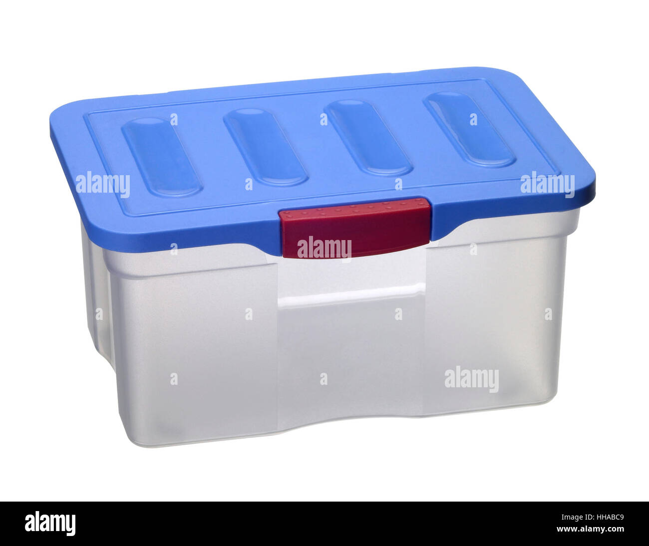 translucent plastic box with blue top Stock Photo - Alamy