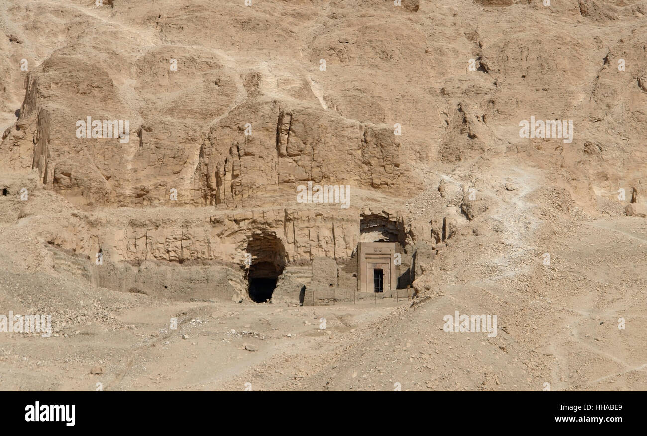 rock cut tombs in egypt Stock Photo - Alamy