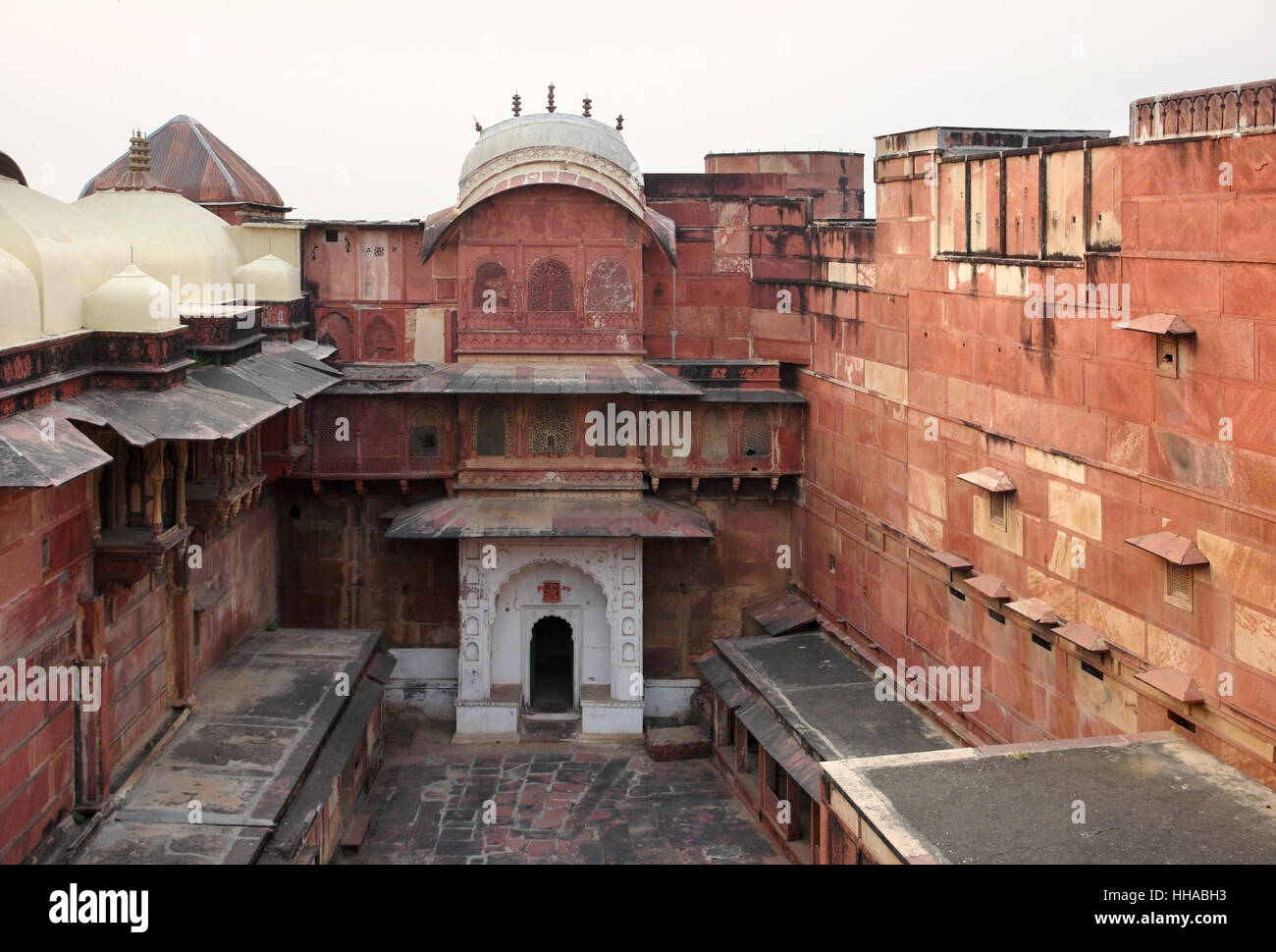 scenery around the City Palace in Karauli, a city in Rajasthan, India ...