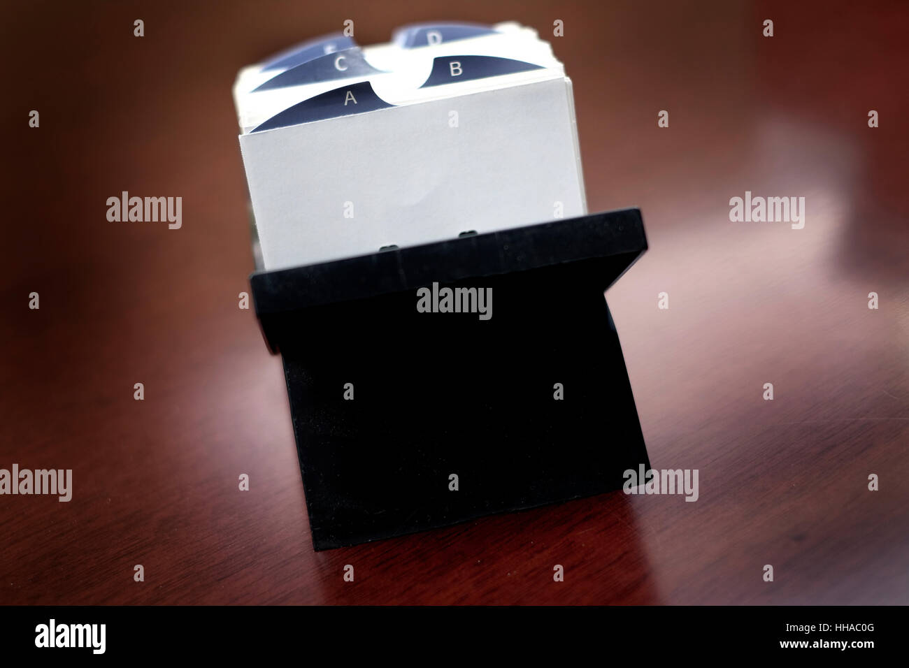 Index cards for organizing business contacts and information Stock ...