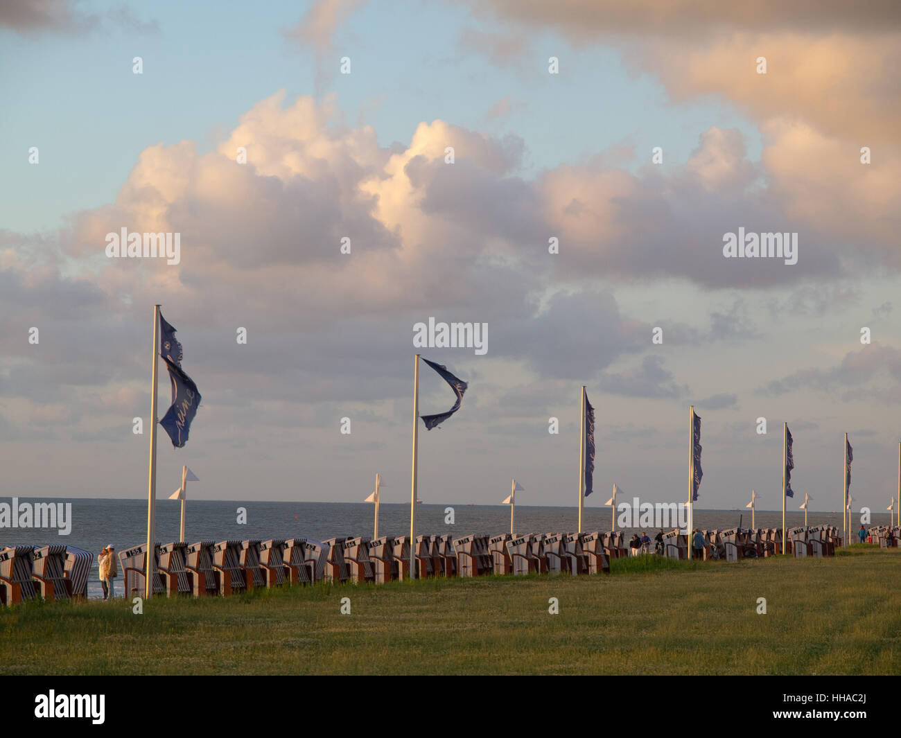 on the beach of norderney Stock Photo - Alamy