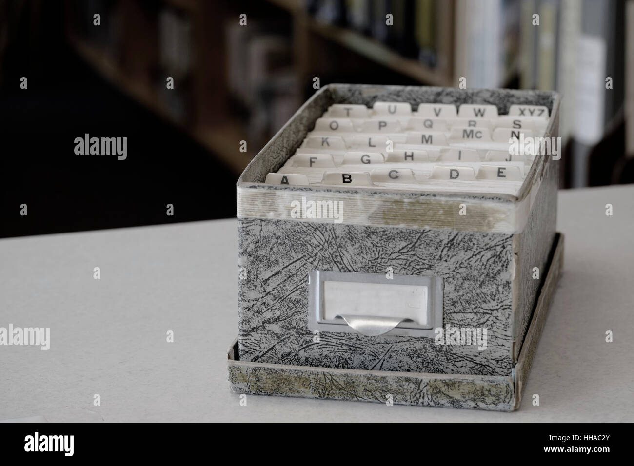 Index cards for business school home library organization Stock Photo ...