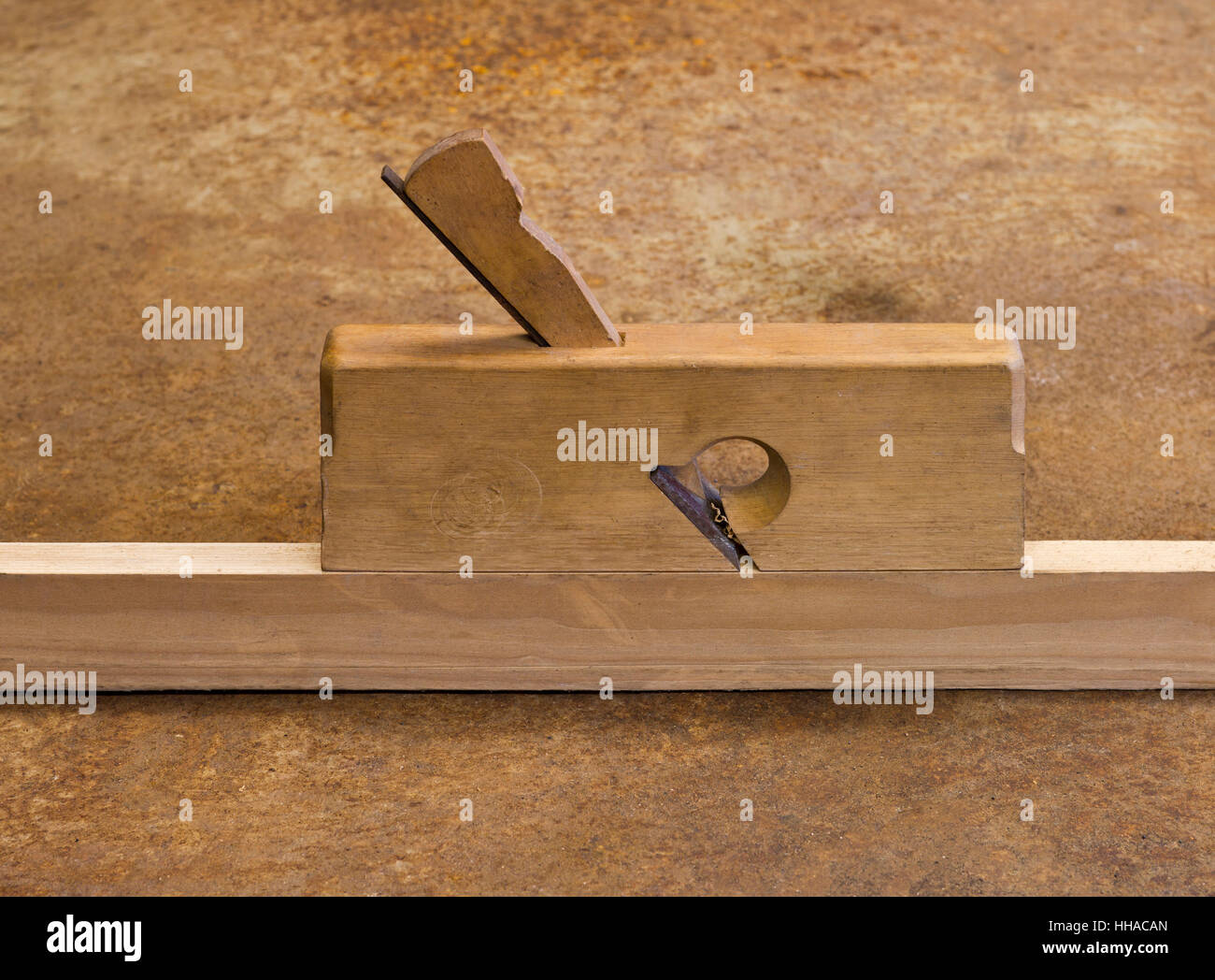planer on wooden plank Stock Photo - Alamy