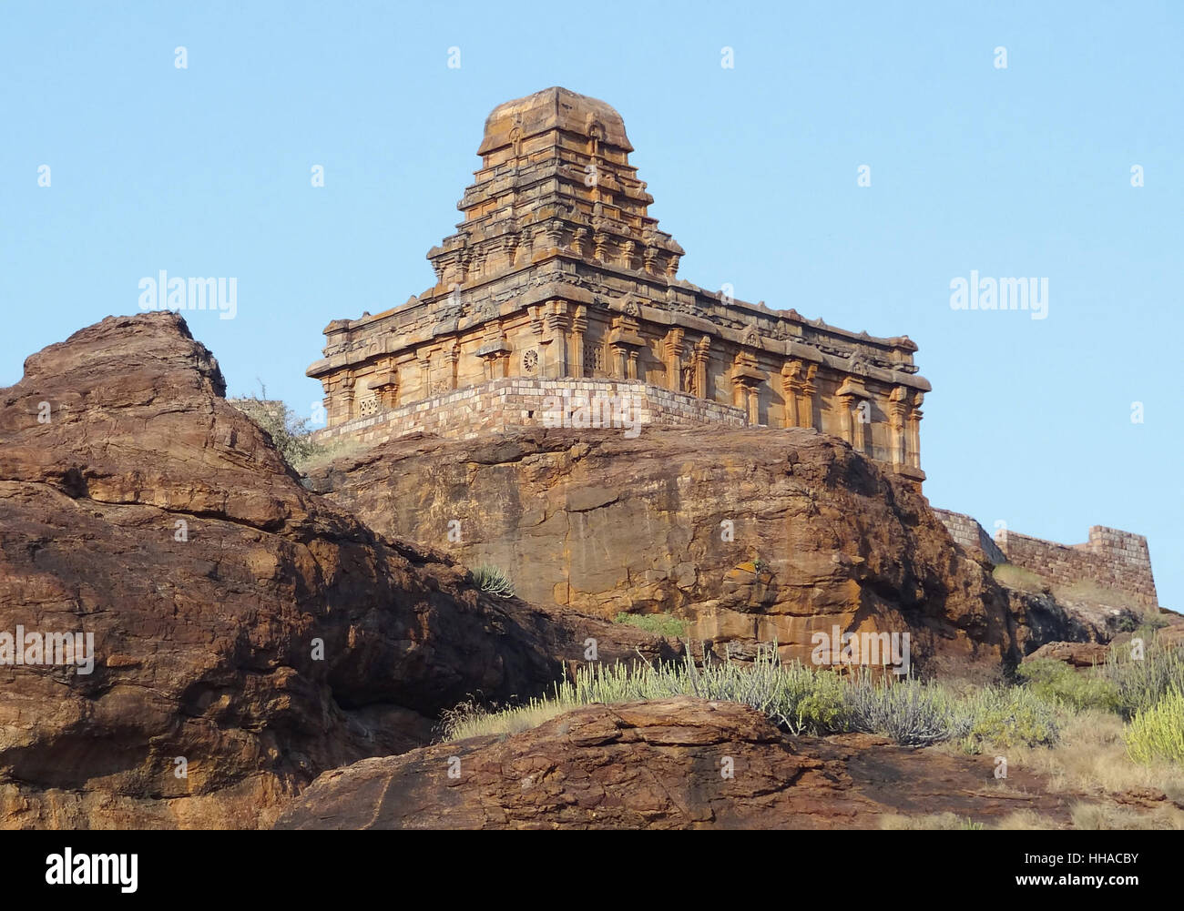 Upper Shivalaya Temple near Badami in India Stock Photo - Alamy