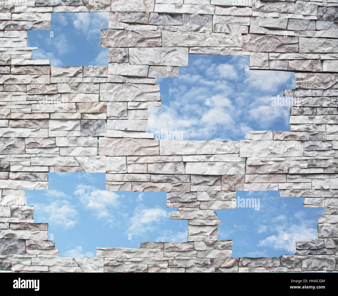 stone, window, porthole, dormer window, pane, four, wall, rectangular ...