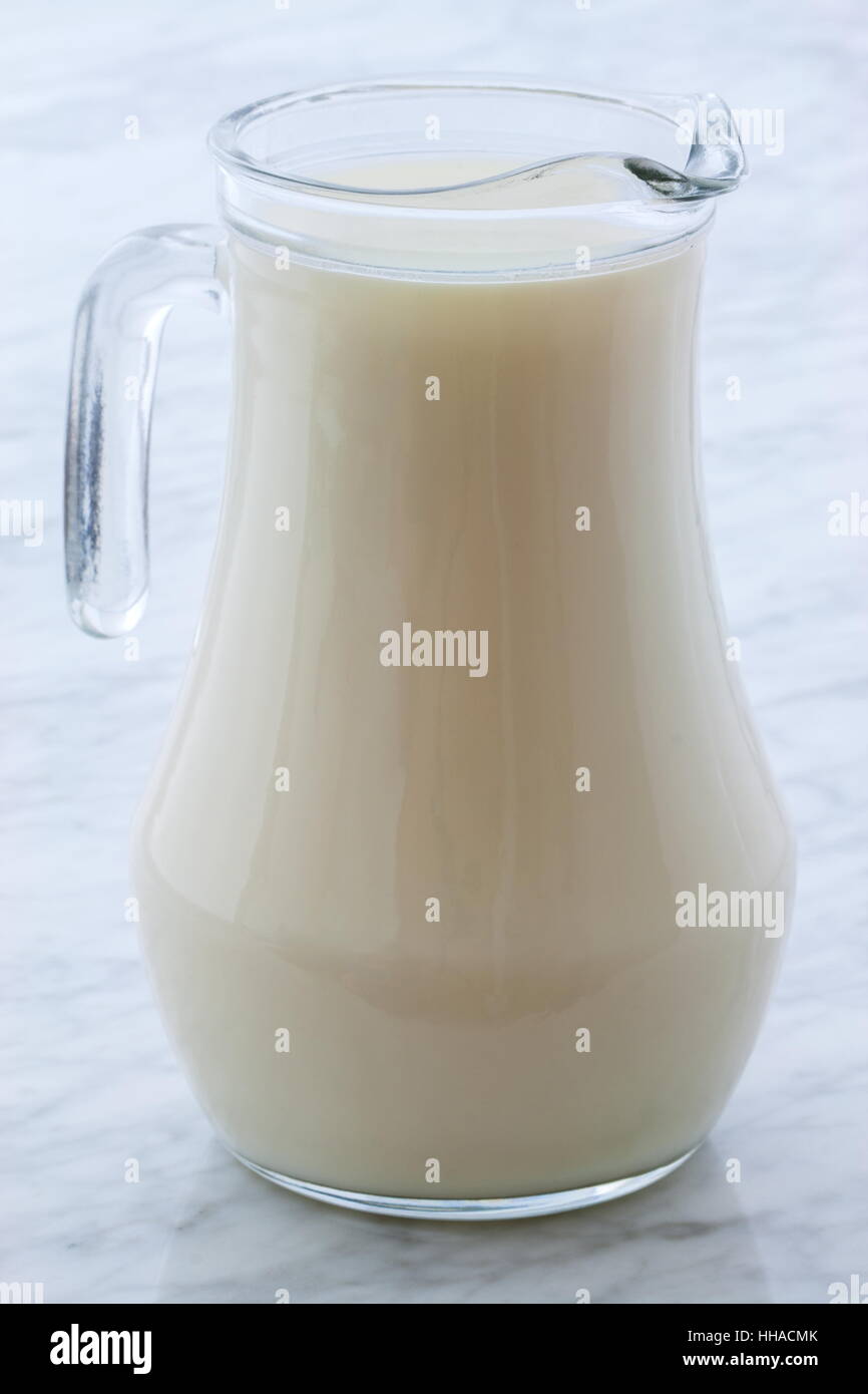 Delicious fresh milk, one of the primary sources of nutrition Stock ...