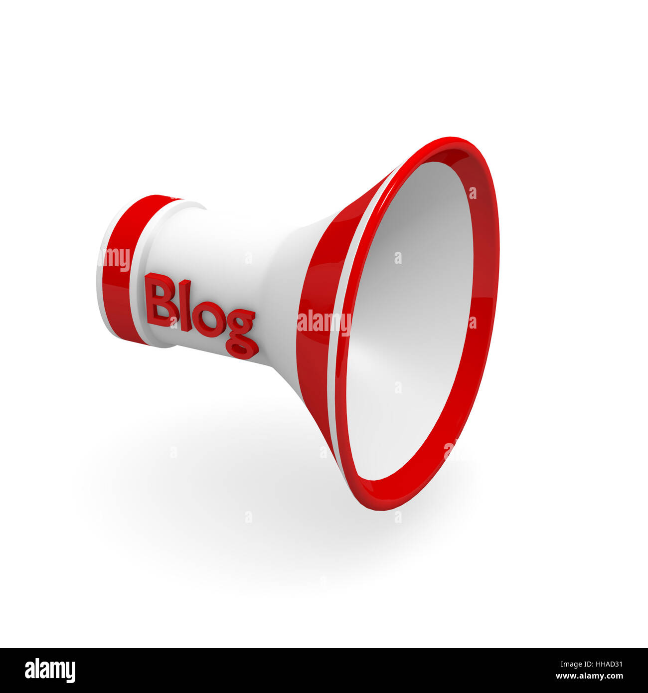 megaphone with word blog Stock Photo - Alamy