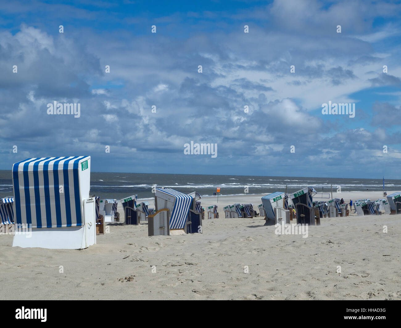 on the beach of norderney Stock Photo - Alamy