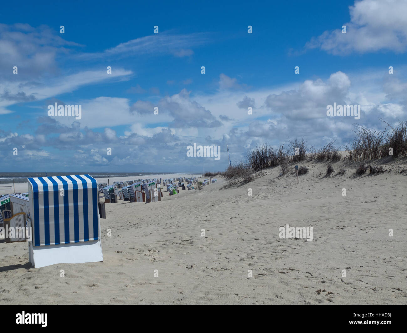 on the beach of norderney Stock Photo - Alamy