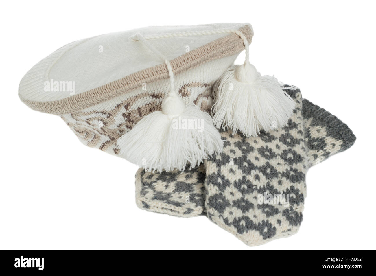 Human Hands Wear Wool Gloves High Resolution Stock Photography and ...