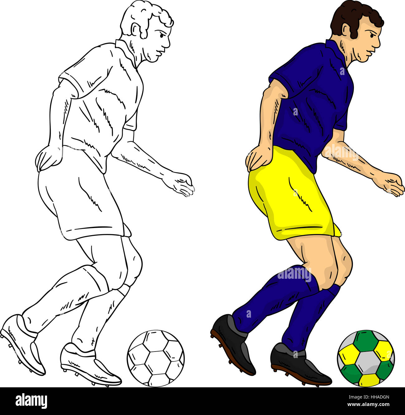 illustration, draw, cartoon, blue, single, sport, sports, game ...