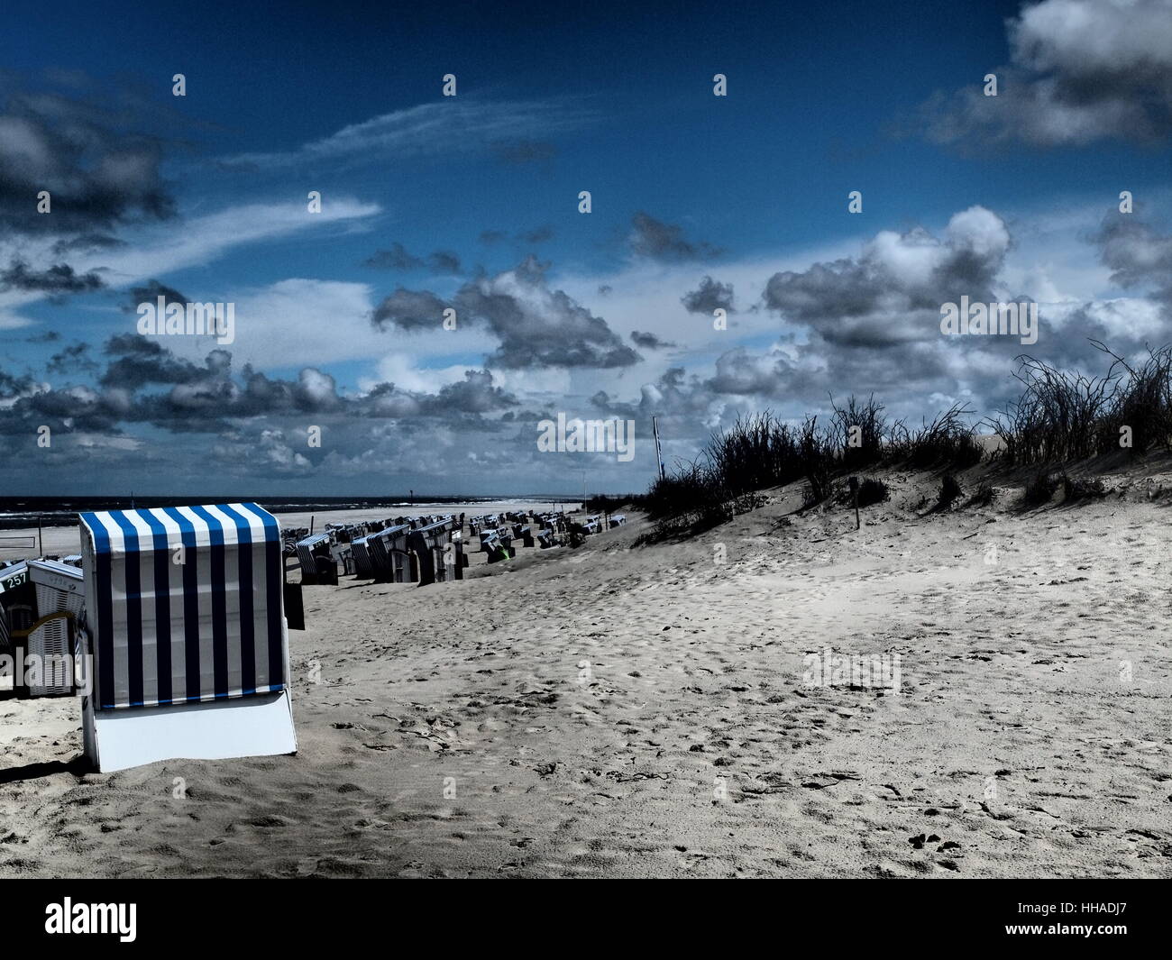 on the beach of norderney Stock Photo - Alamy