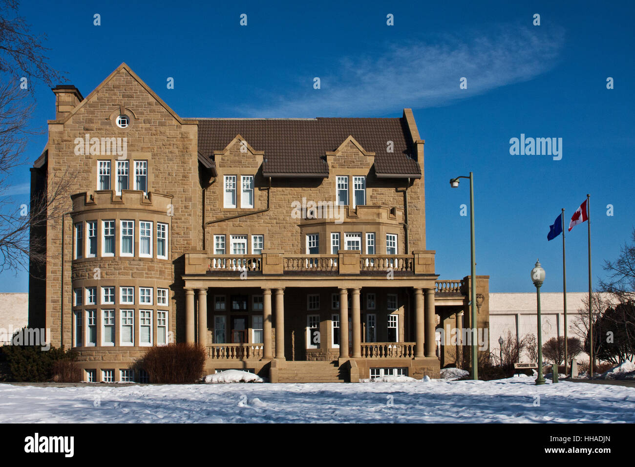 Government House, Edmonton, Alberta, Canada, winter Stock Photo - Alamy