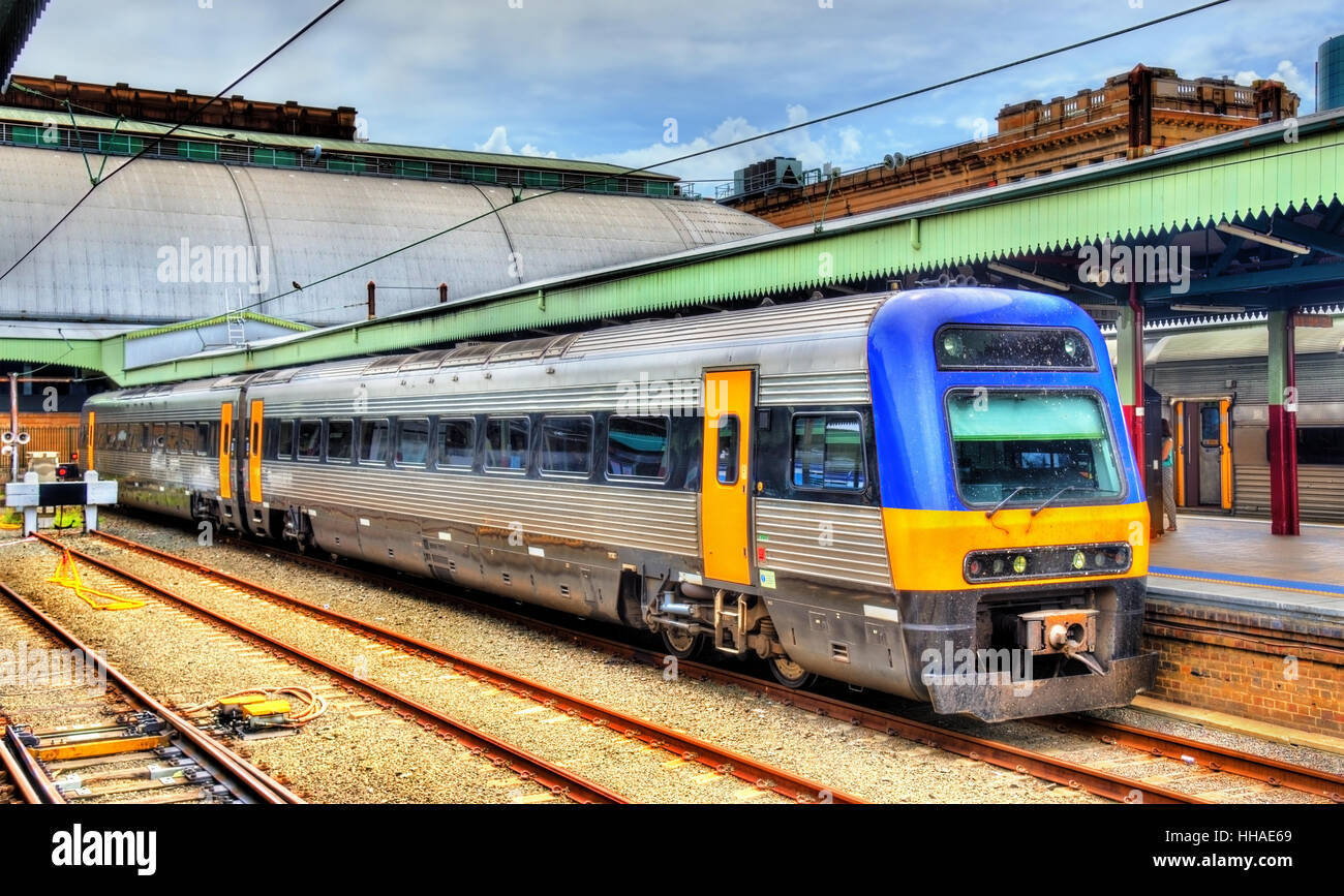 Local train at Sydney Central Station - Australia, New South Wales ...