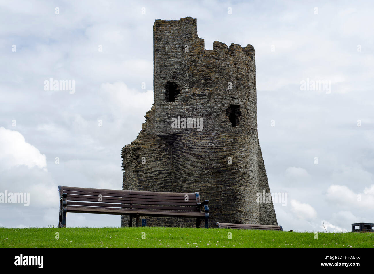ruins, seat, peaceful, castle, bench, chateau, park, ruins, england ...