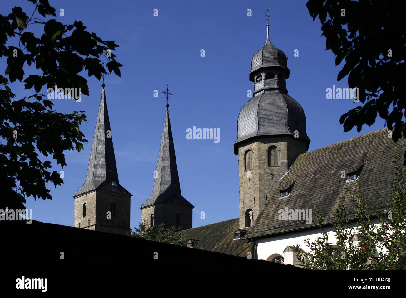 church, germany, german federal republic, monastery, abbey, minster ...