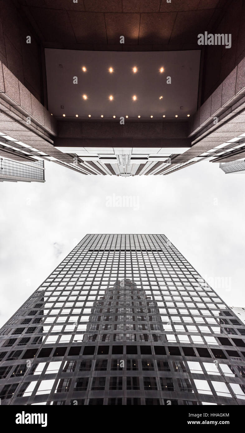 New york skyscrapers looking up hi-res stock photography and images - Alamy