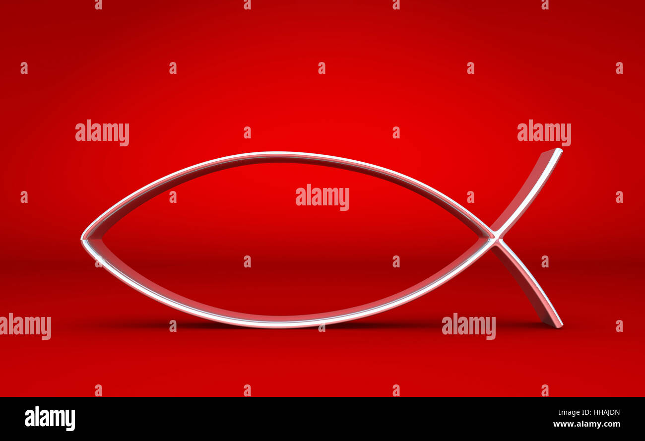 Silver fish emblem hi-res stock photography and images - Alamy