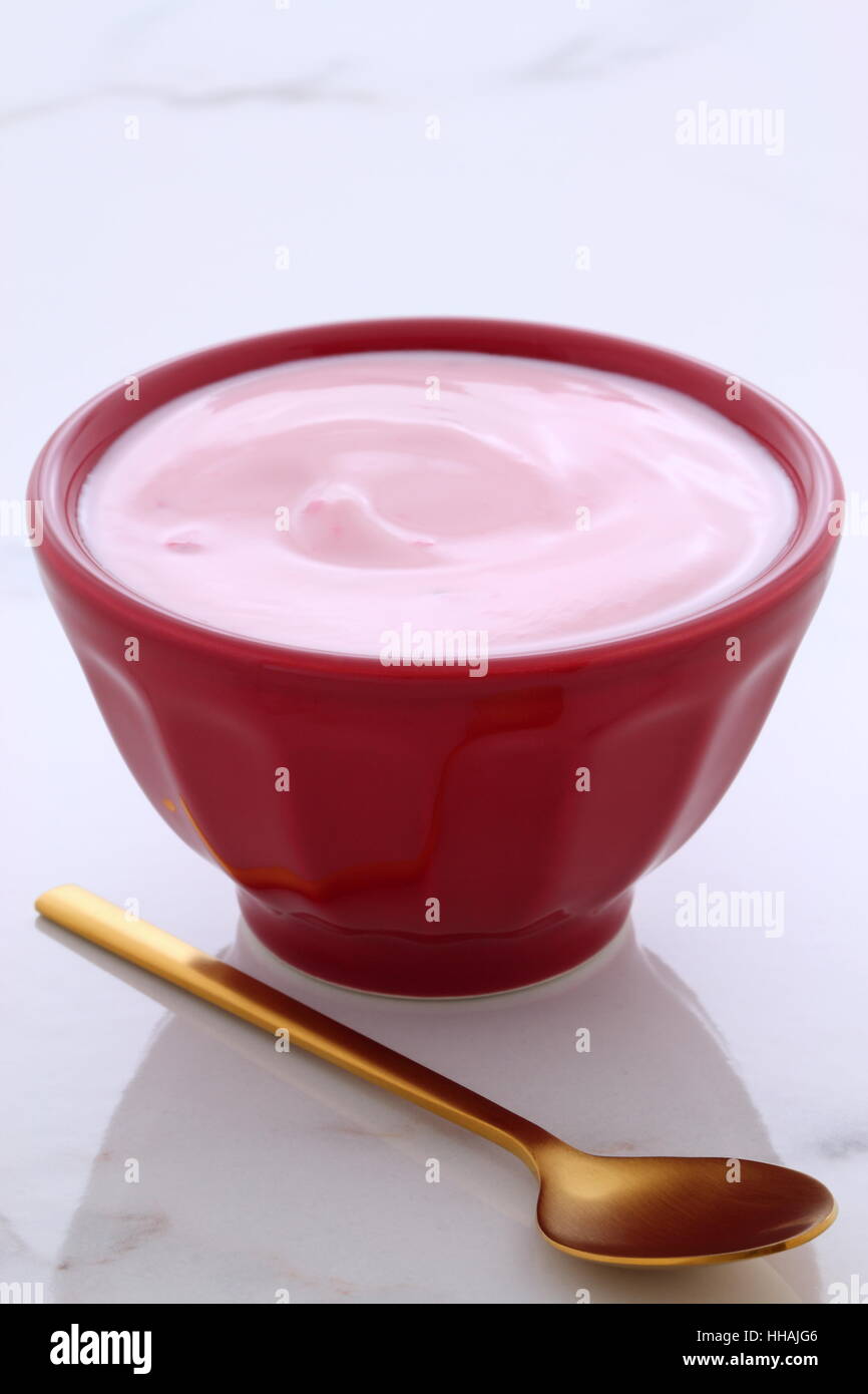 Artisan slow churned Greek strawberry yogurt, with lots of fruit and ...