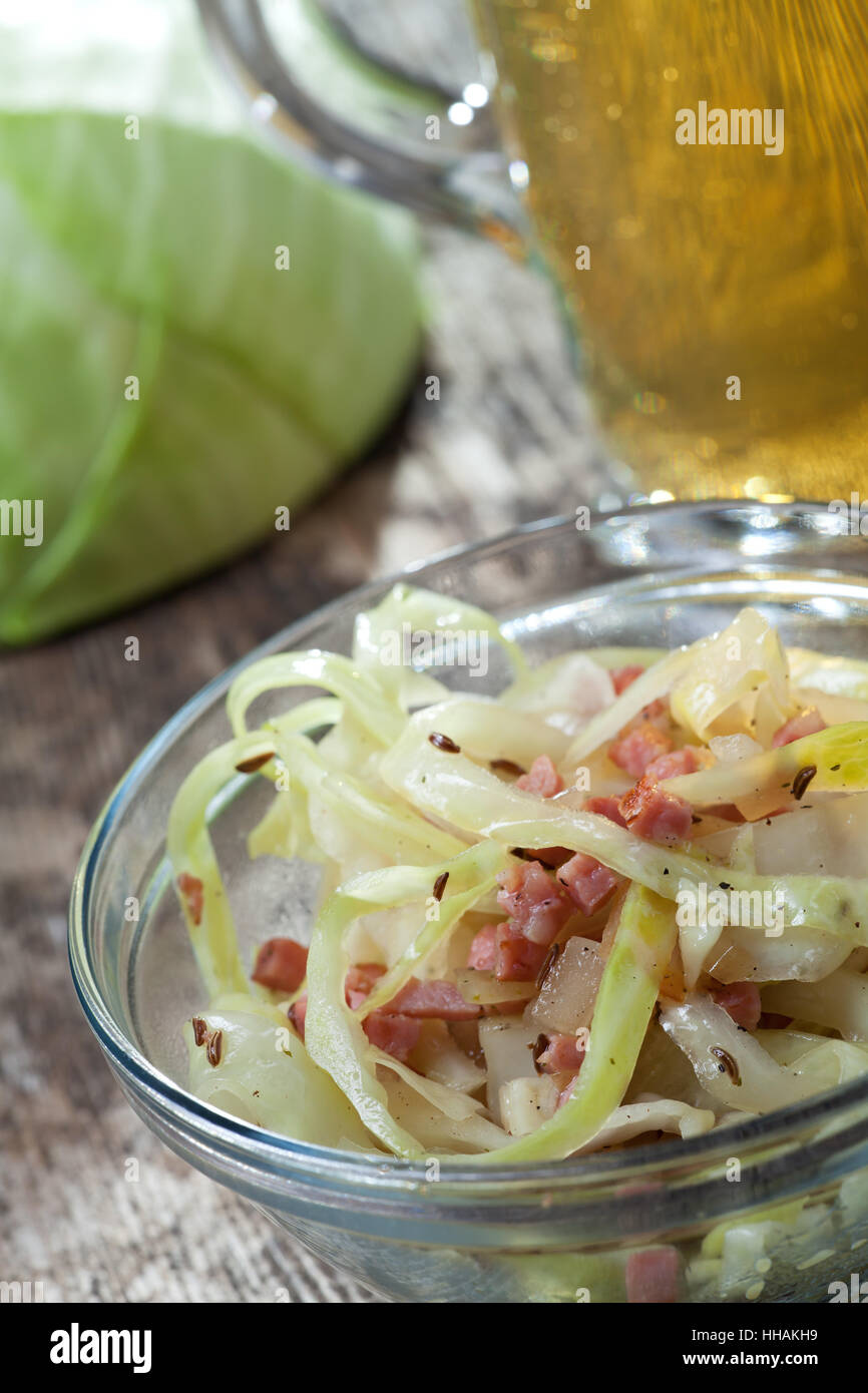 bavarian cabbage salad Stock Photo - Alamy