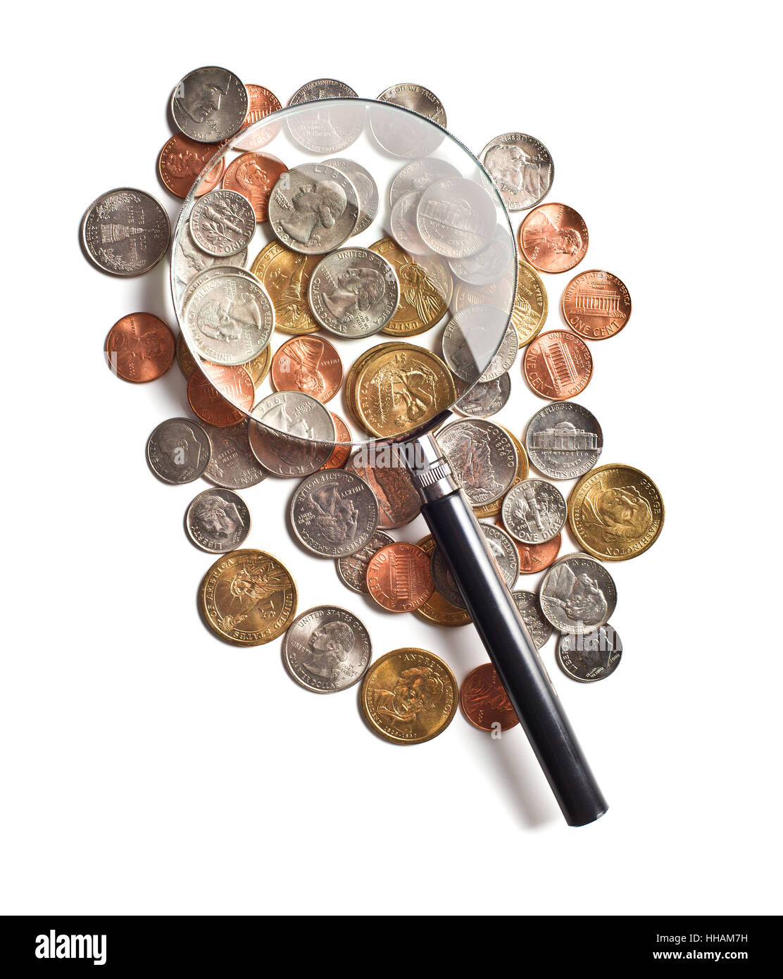 dollar, dollars, american, magnifier, finance, money, bank, lending ...