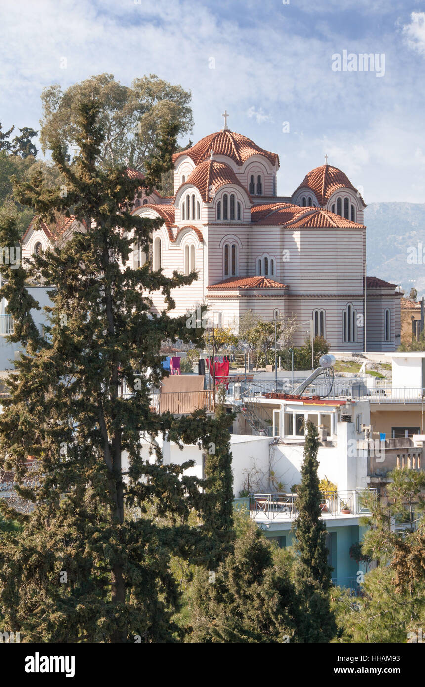 church, greece, water, mediterranean, salt water, sea, ocean, greek ...