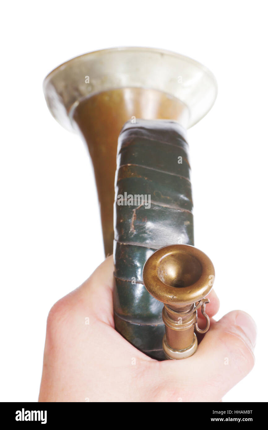Hand horn hi-res stock photography and images - Alamy