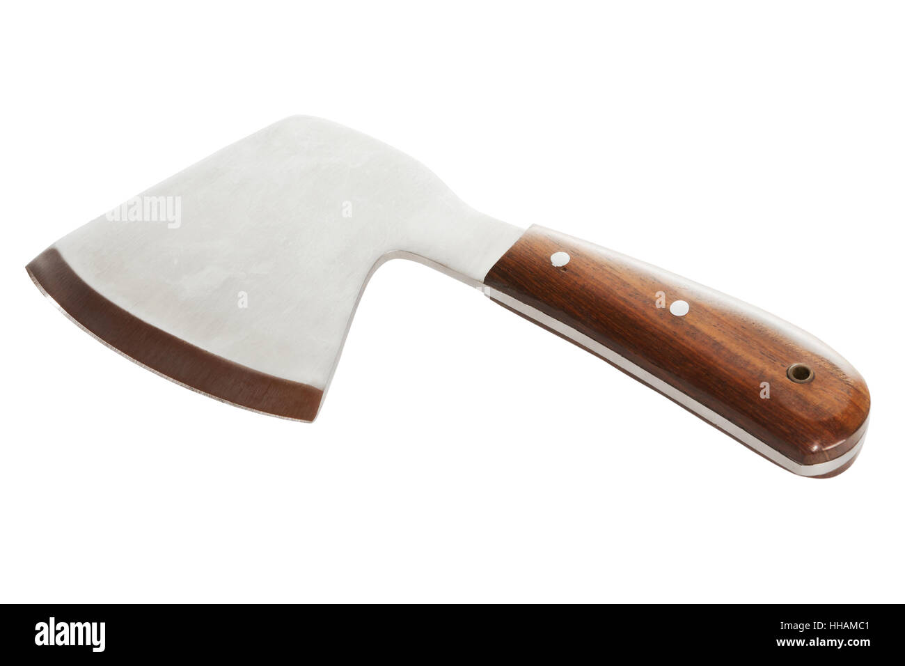 cleaver with wooden handle Stock Photo - Alamy
