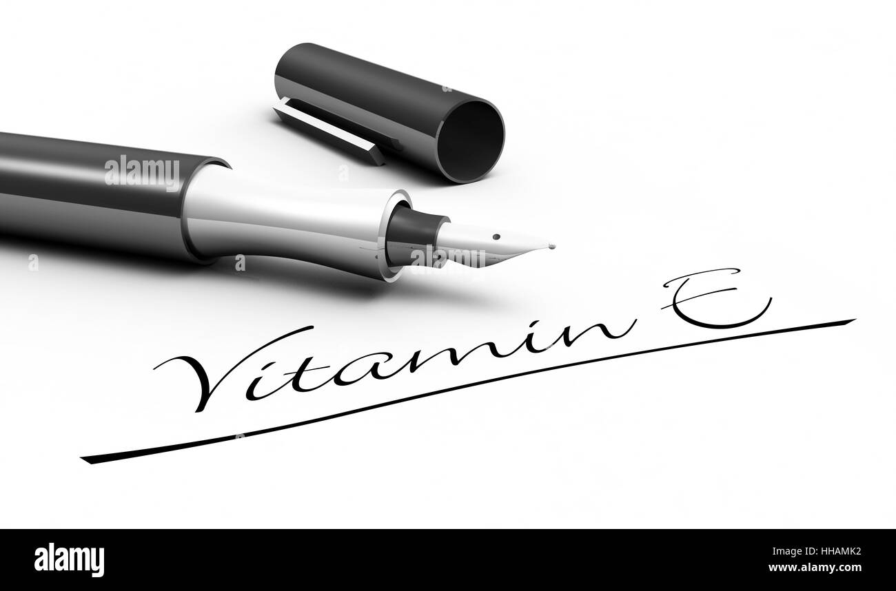 vitamin e - pen concept Stock Photo - Alamy