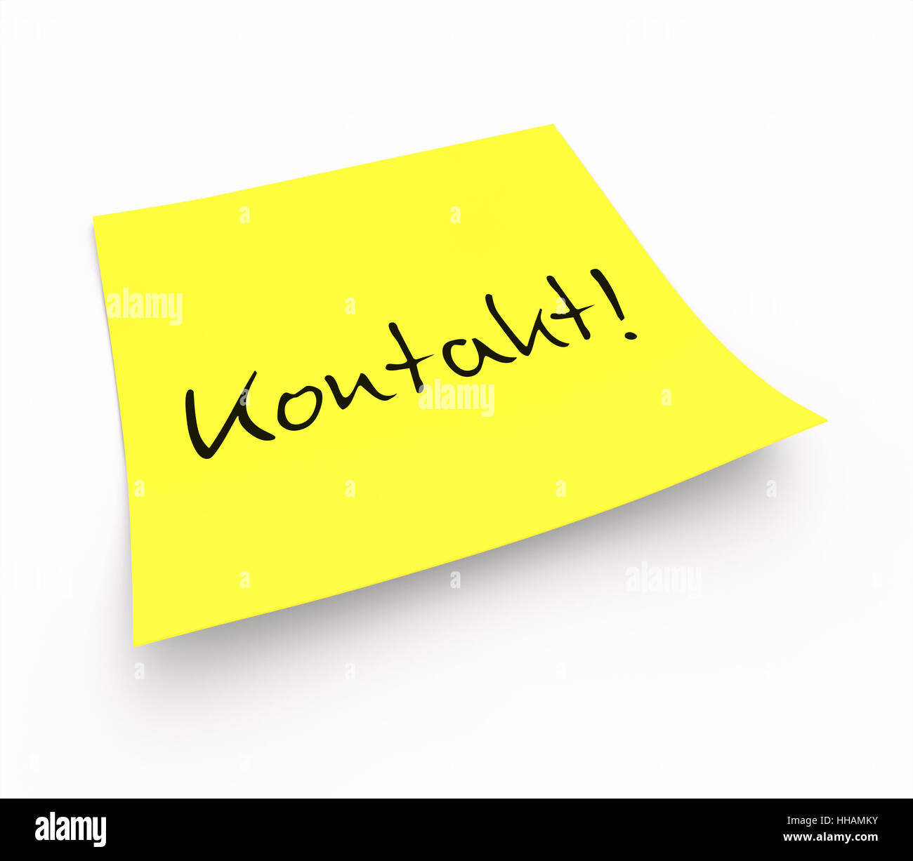 stickies - contact Stock Photo - Alamy
