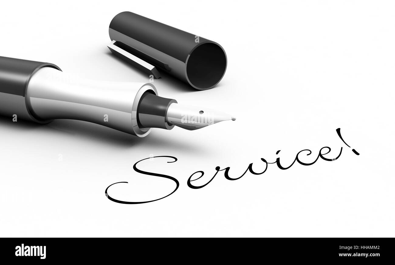 service! - pen concept Stock Photo - Alamy