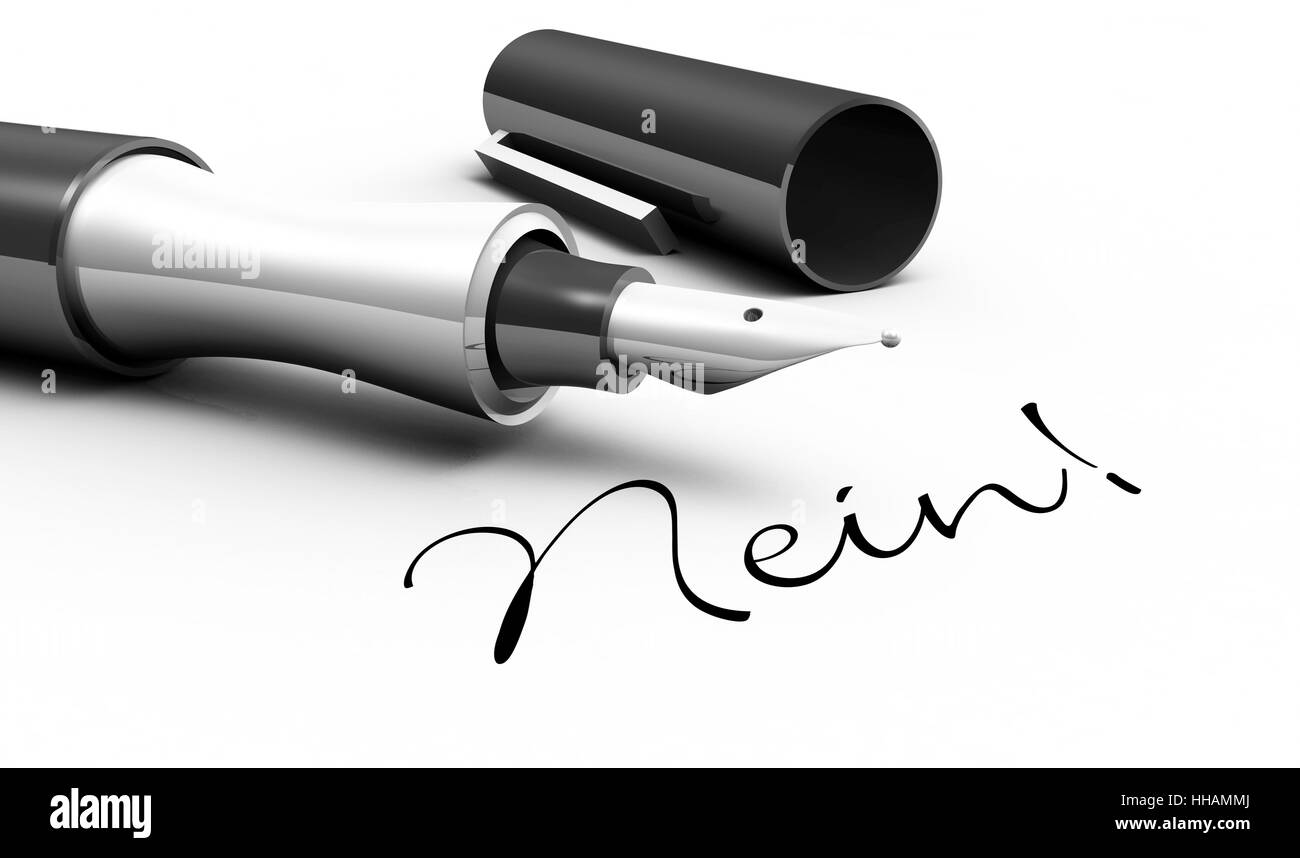 no! - pen concept Stock Photo - Alamy