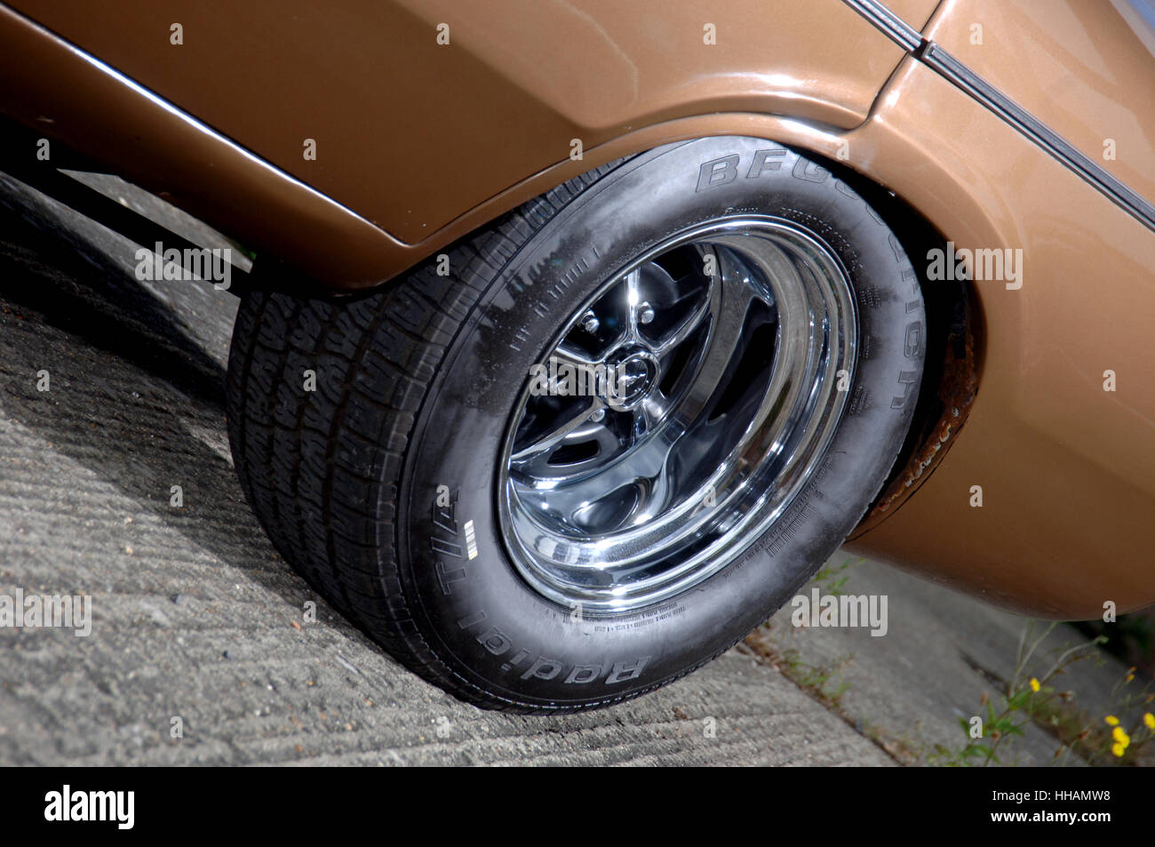 1972 Ford Cortina Mk3, Gasser style hot rod custom car Stock Photo - Alamy