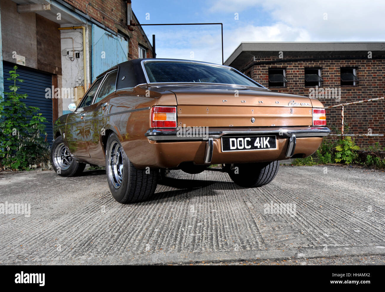 1972 Ford Cortina Mk3, Gasser style hot rod custom car Stock Photo - Alamy